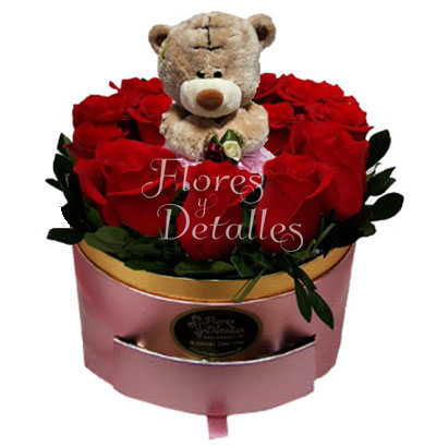 NV1 Box 10 Rosas Rojas | Flores y Detalles